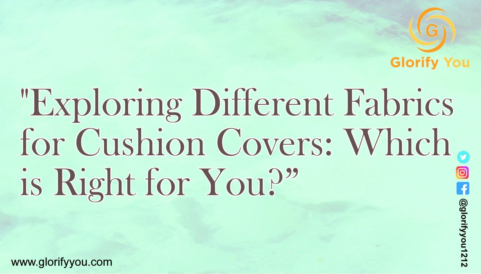 Exploring Different Fabrics Cushion Covers: Which is Right for You